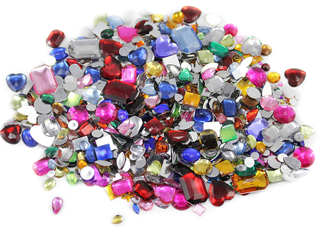 Bulk Acrylic Flat Back Gems Assorted Jewels For Schools | Allstarco