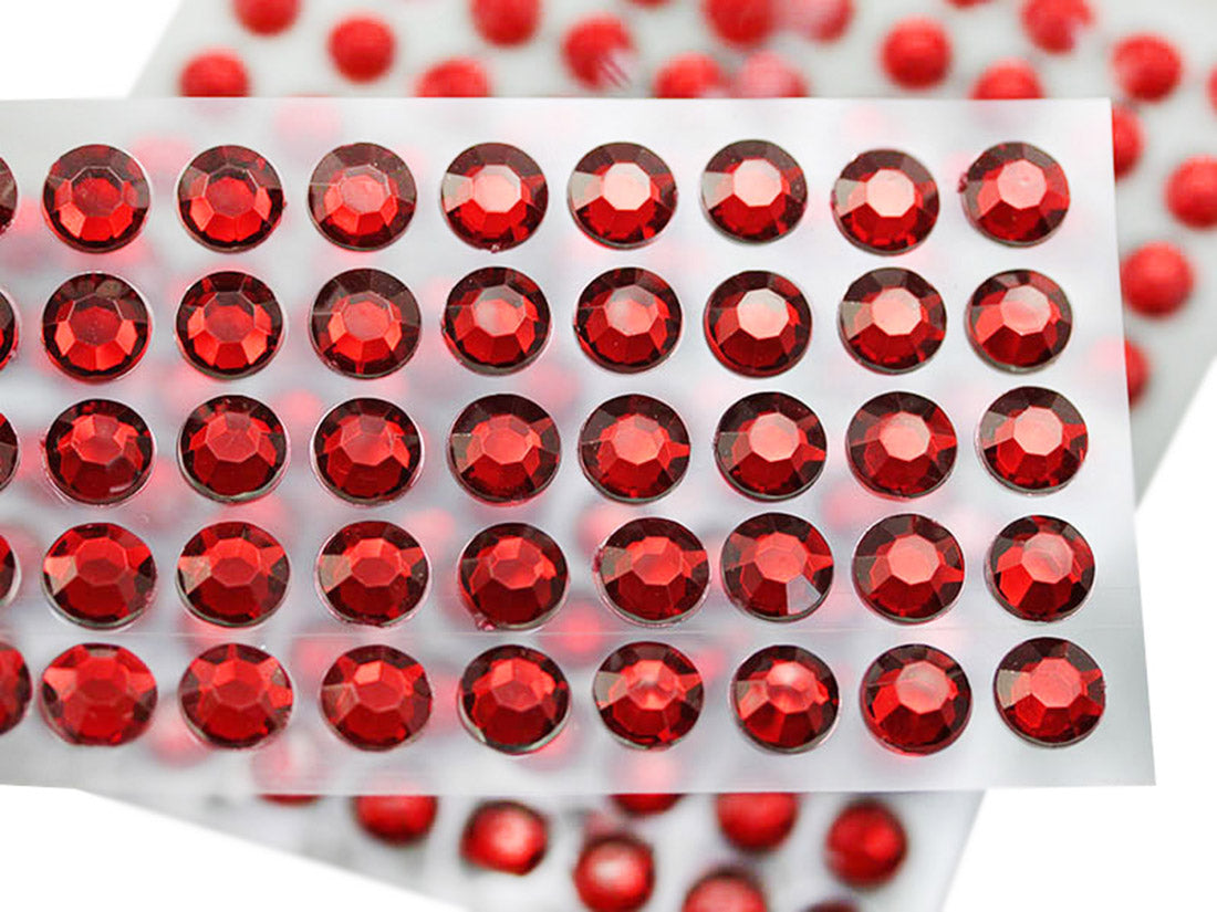 Round Stick On Gems & Rhinestones For Parties & Card Making | Allstarco ...